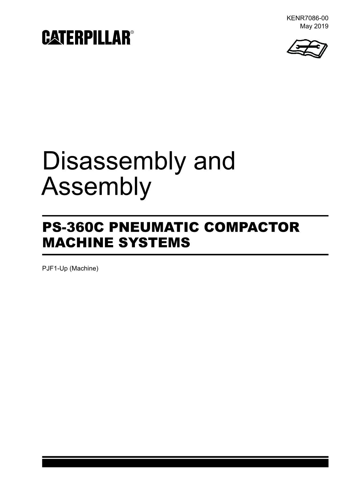 Caterpillar PS-360C COMPACTOR MACHINE SYSTEM Disassembly Assembly Serv ...