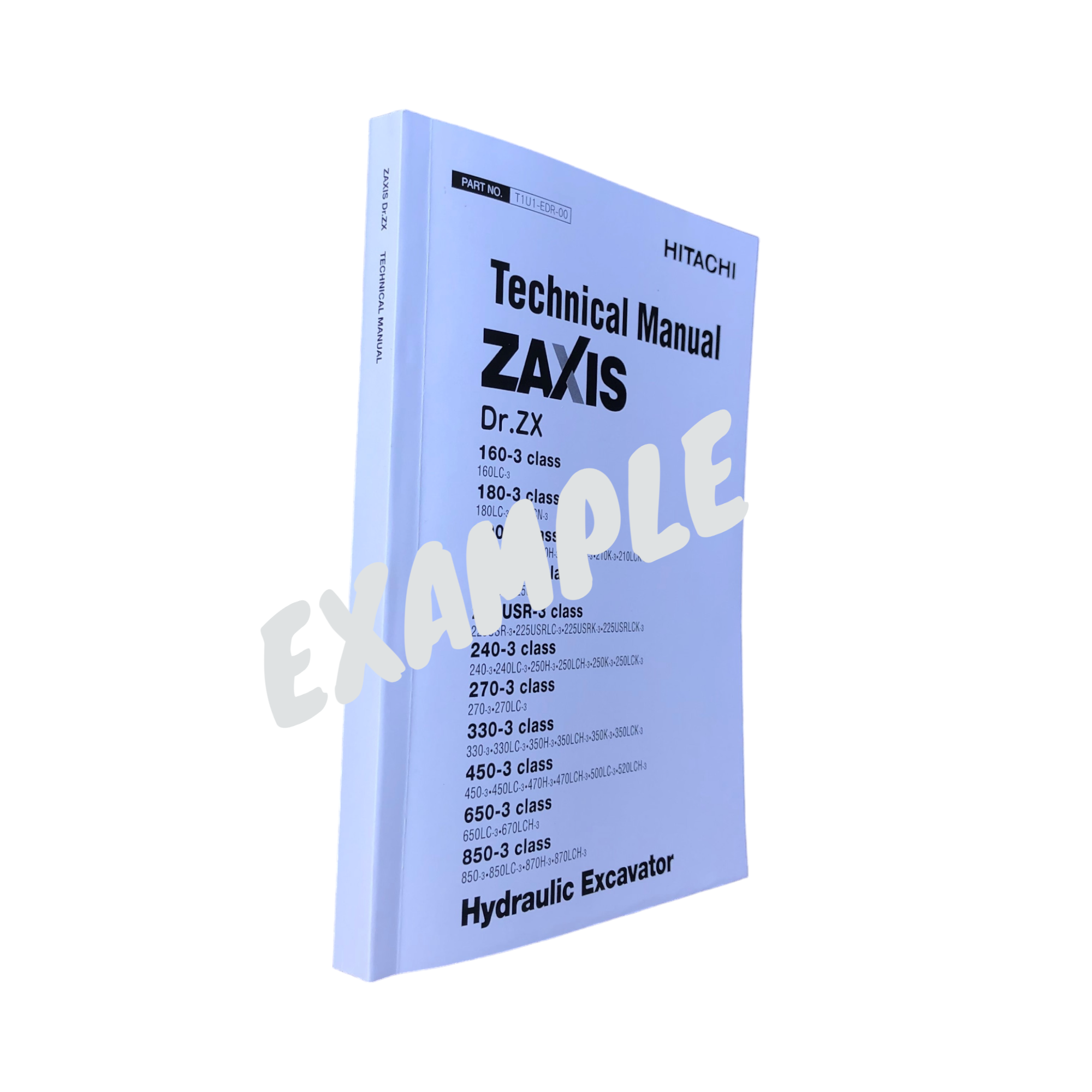 HITACHI EX200-5 Excavator Service manual Troubleshooting with Big Sche ...
